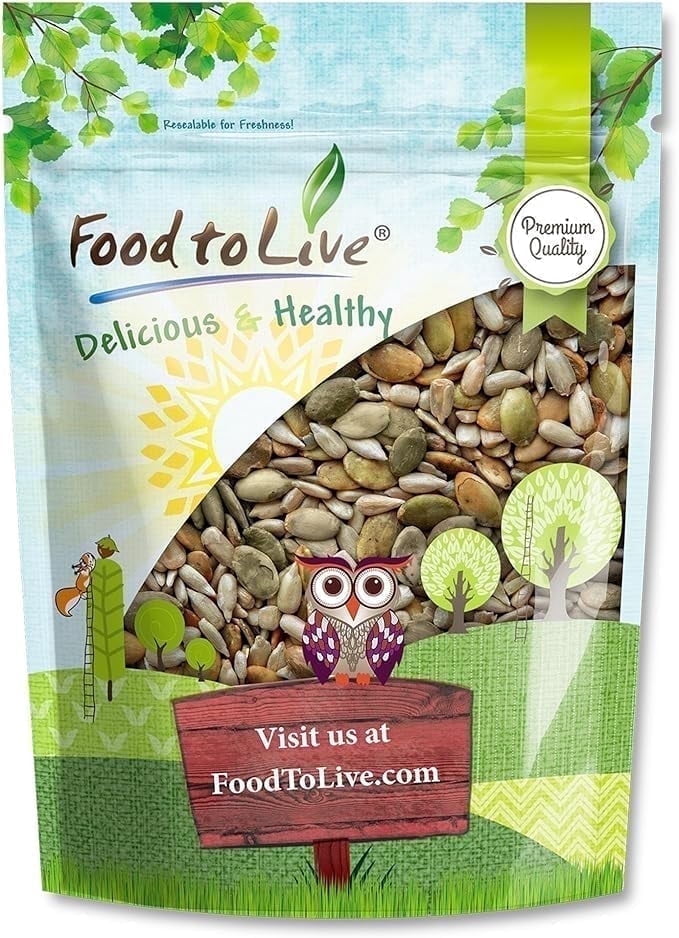 Dry Roasted Sunflower and Pumpkin Seed Mix, 8 Ounces – Healthy, Natural ...