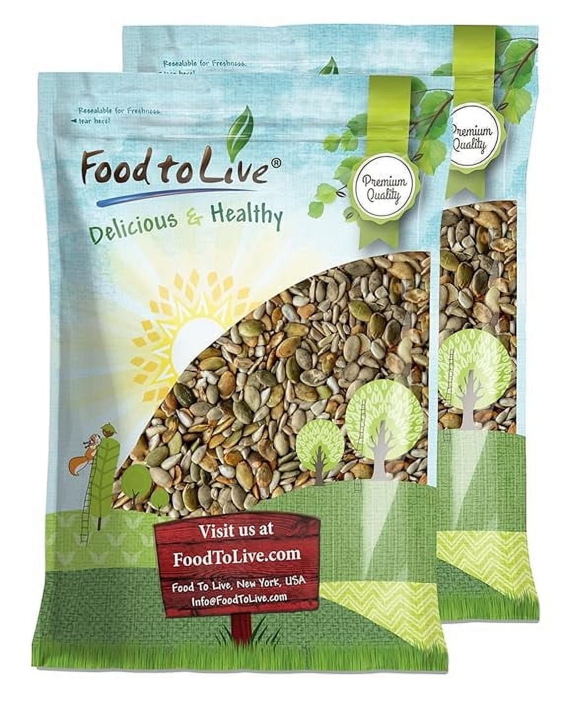 Dry Roasted Sunflower and Pumpkin Seed Mix with Himalayan Salt, 16 ...