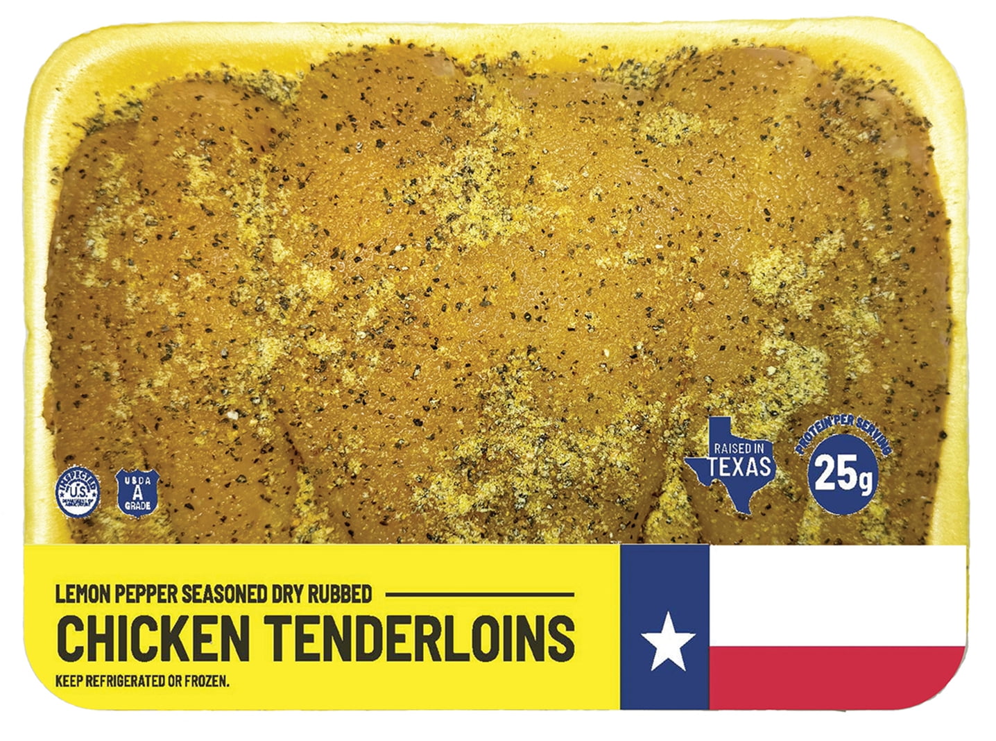 Dry Rubbed Lemon Pepper Seasoning, Boneless Skinless Fresh Chicken ...