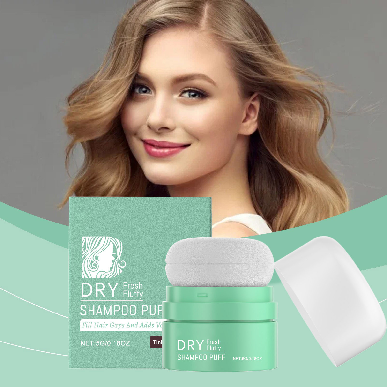 Dry Shampoo Puff Dry Shampoo Powder，Hair Leave In Volumizer Oil Control ...