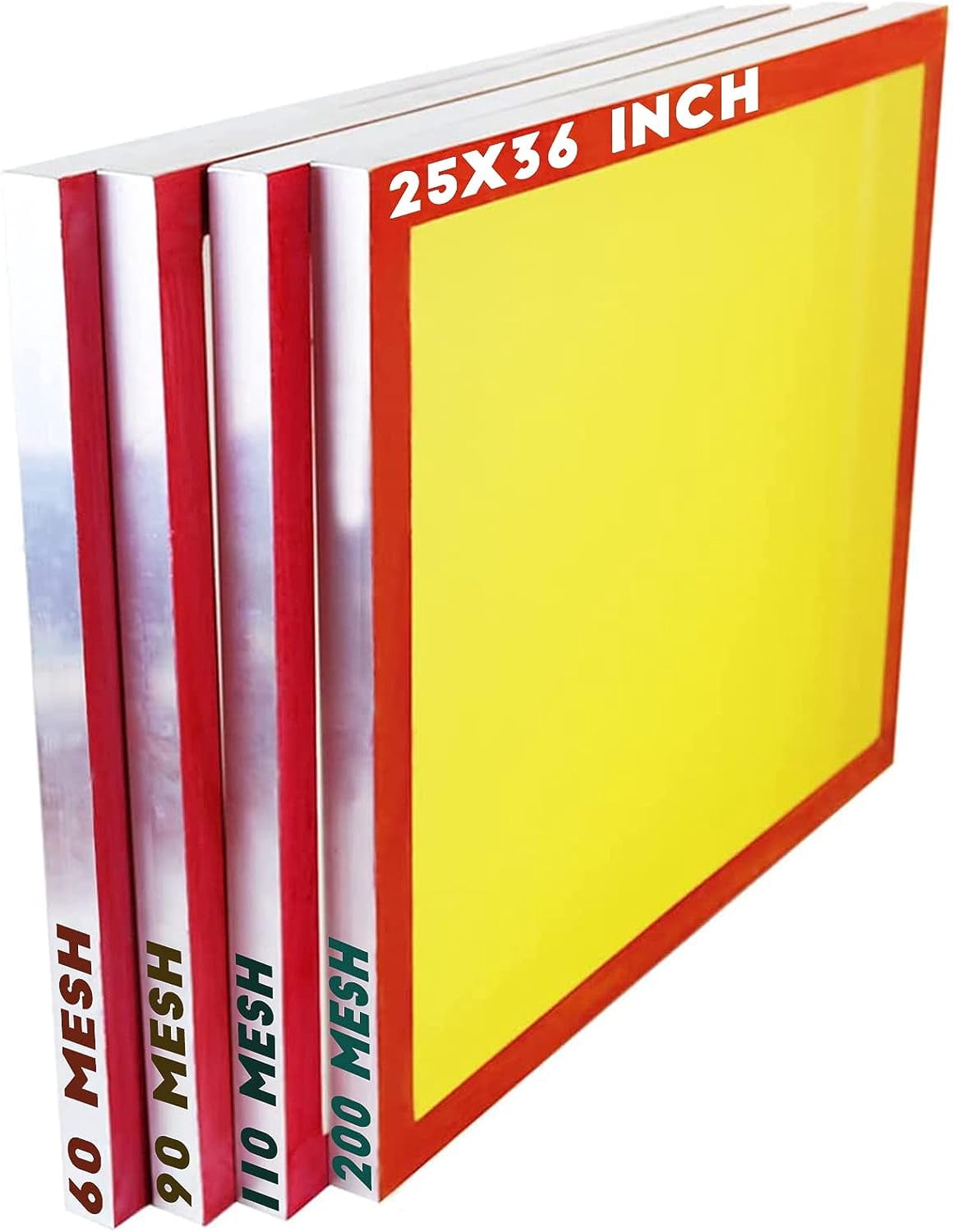 Dry Sift Screen Frames, Set of 4, 25" x 36", Aluminum Frames with 60 ...