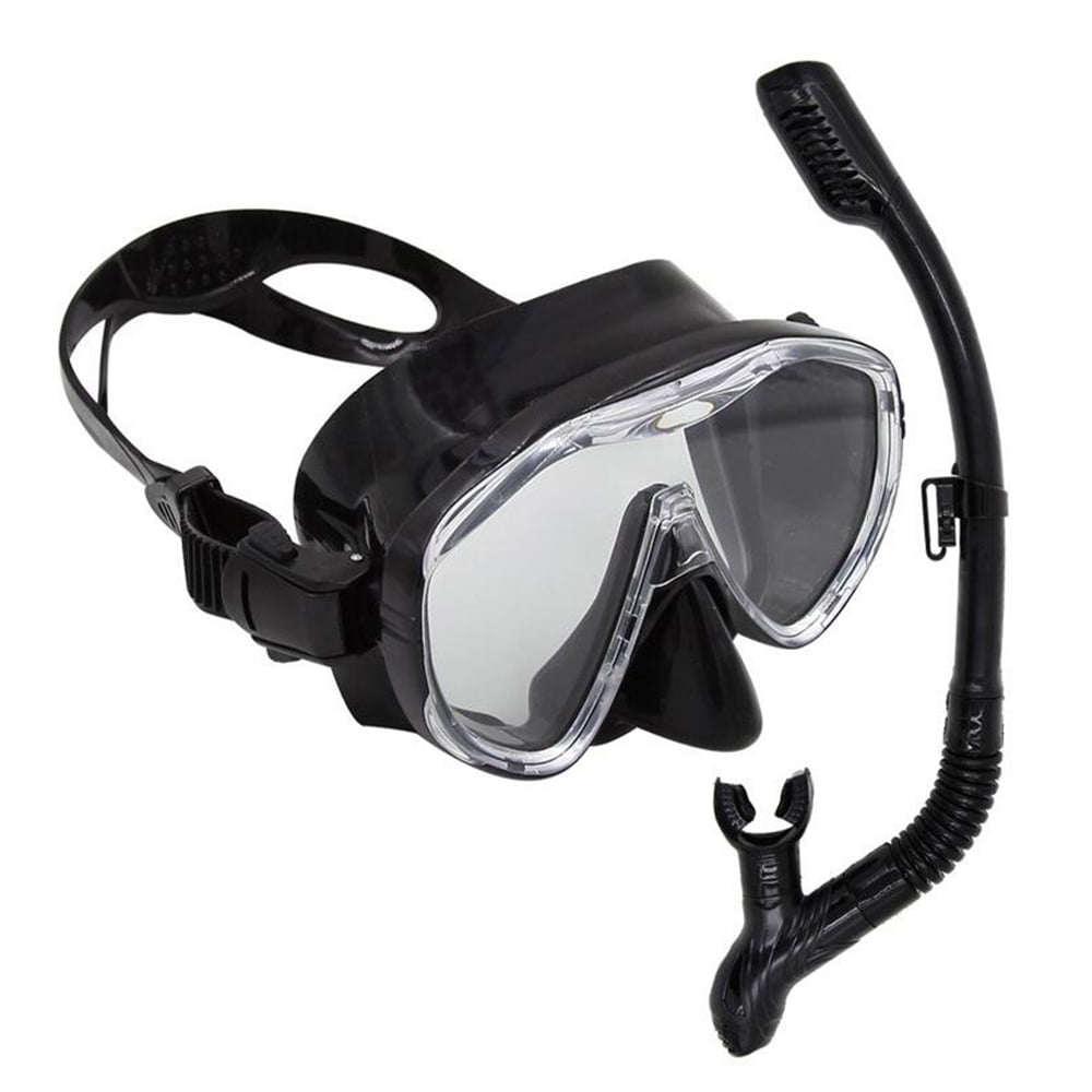 Dry Snorkel Set, Anti-Fog and Panoramic Wide View Diving Mask, Easy ...