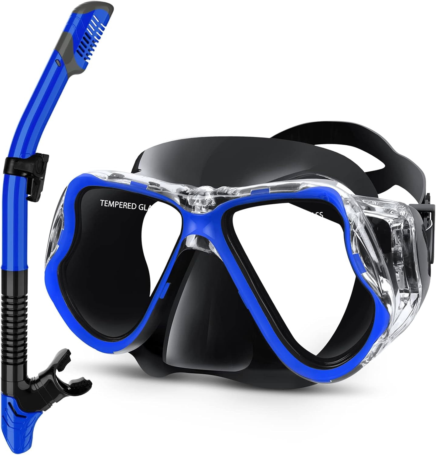 Dry Snorkel Set,Panoramic Wide View,Anti-Fog Scuba Diving Mask ...