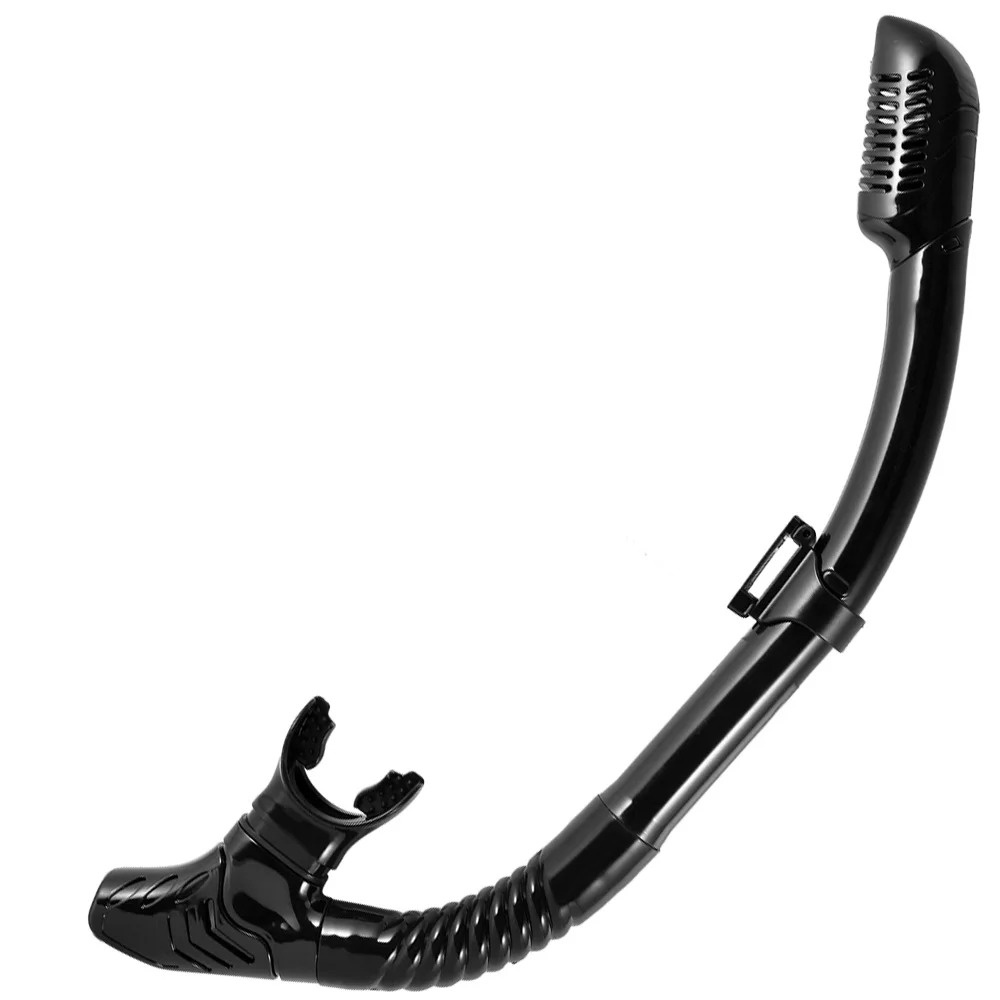 Dry Snorkel Tube Easy Breath Scuba Diving Splash Guard Top Valve ...