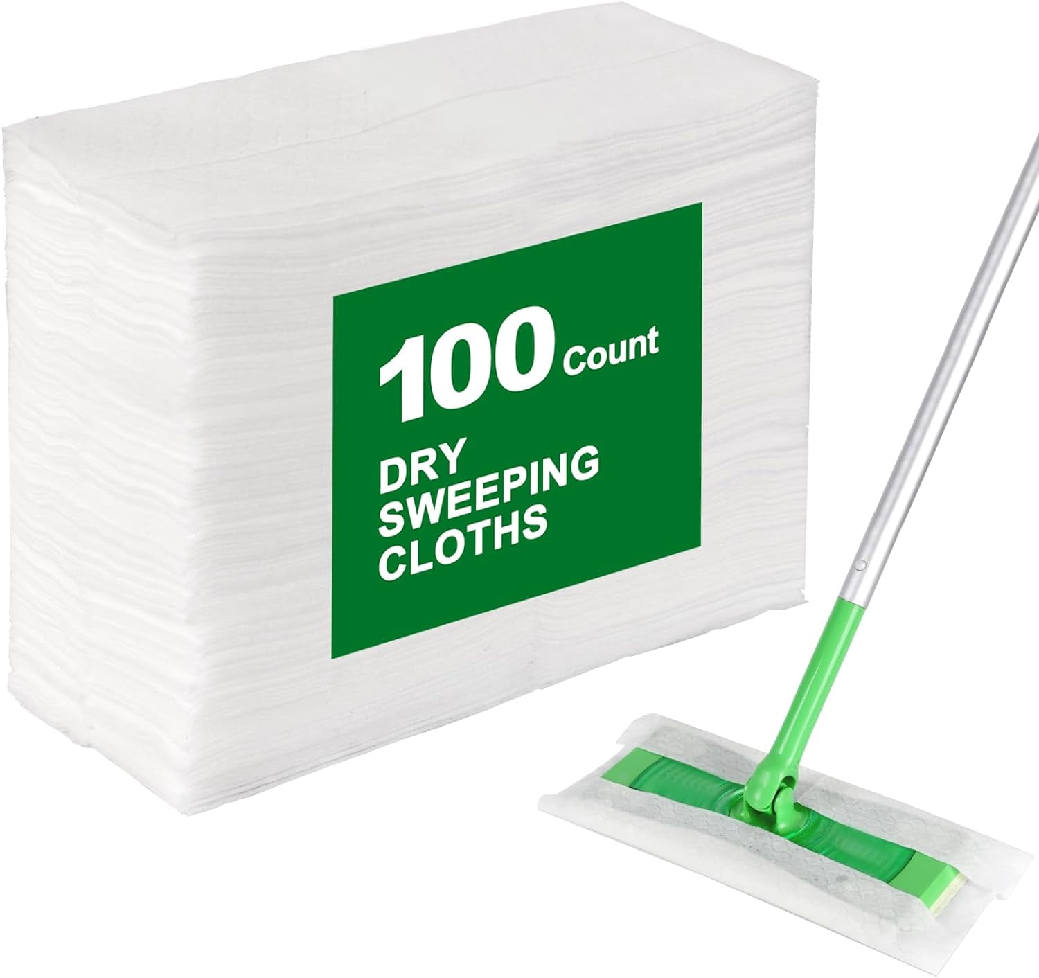 Dry Sweeping Cloths for Swiffer Sweeper Mop - 100 Count Disposable Dry ...