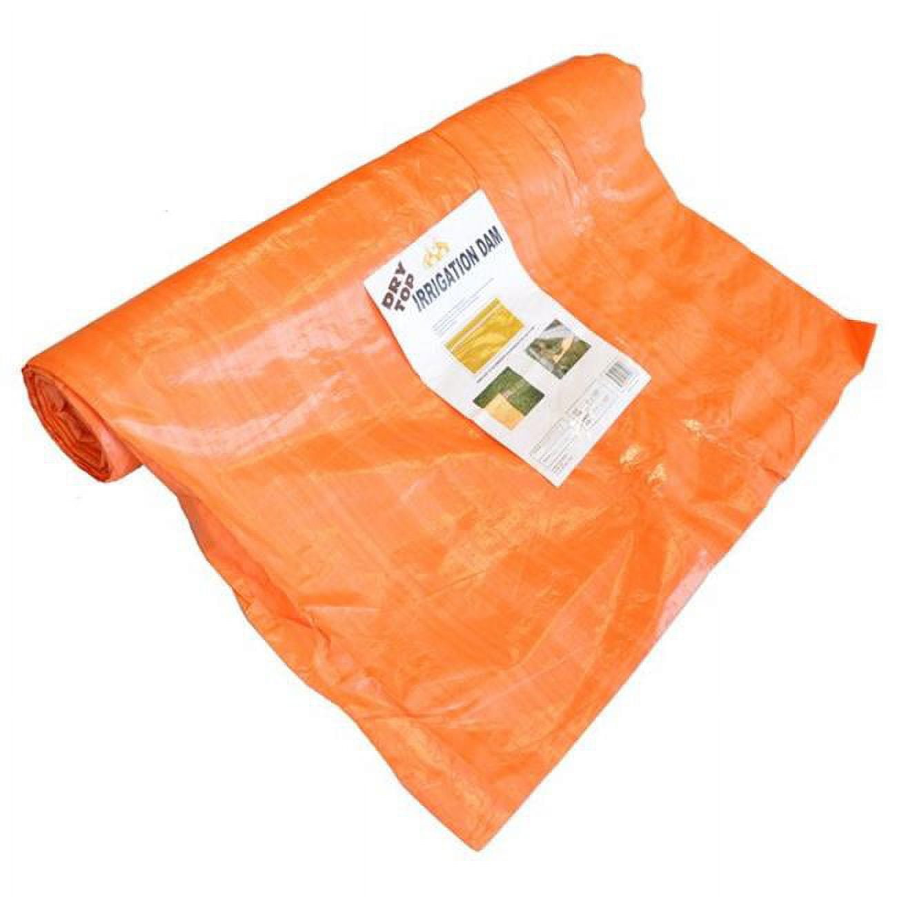 Dry Top 76100 Irrigation Dam Roll Tarp Orange 6' x 100' Not Sewn ...