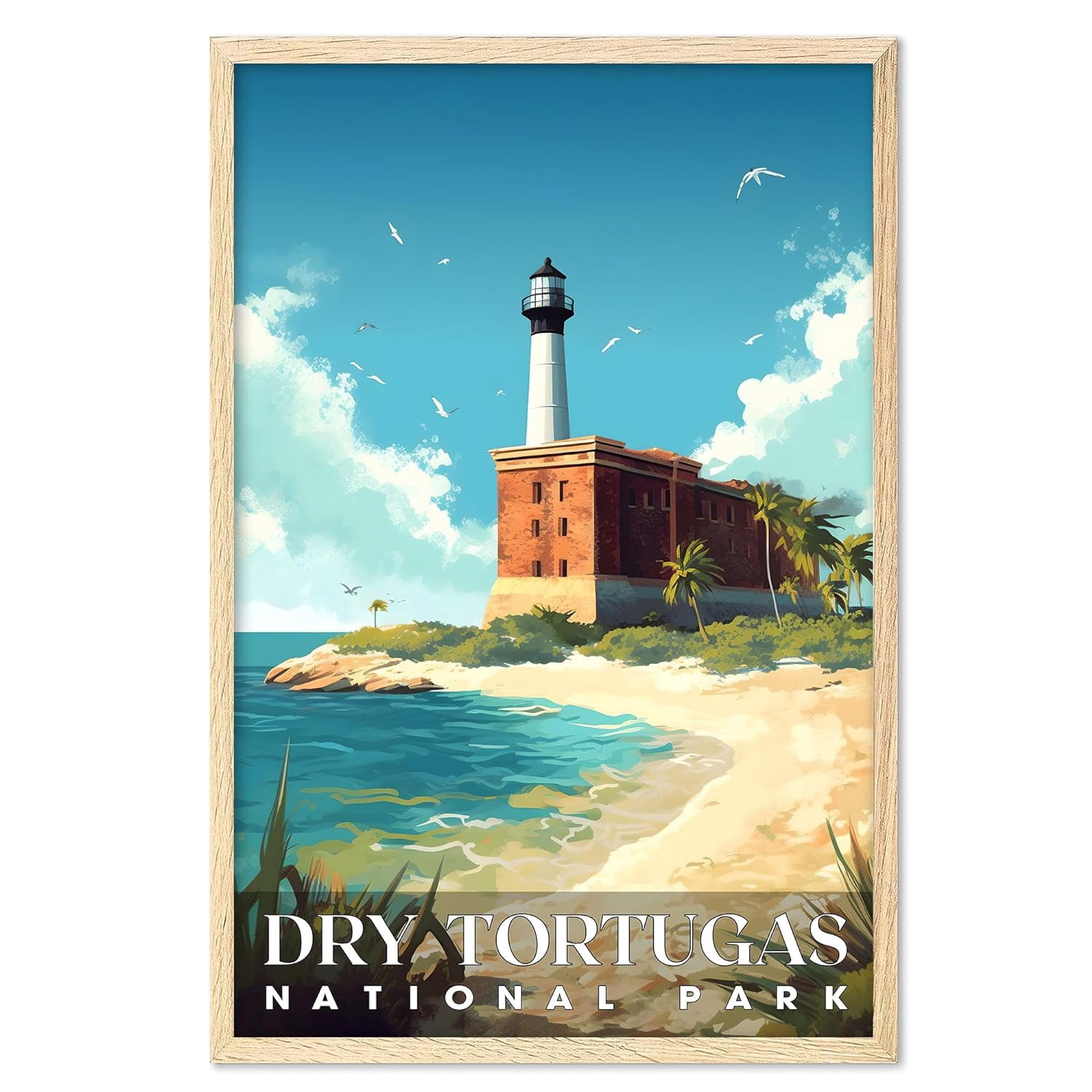 Dry Tortugas National Park, National Parks Wall Poster, Dry Tortugas ...
