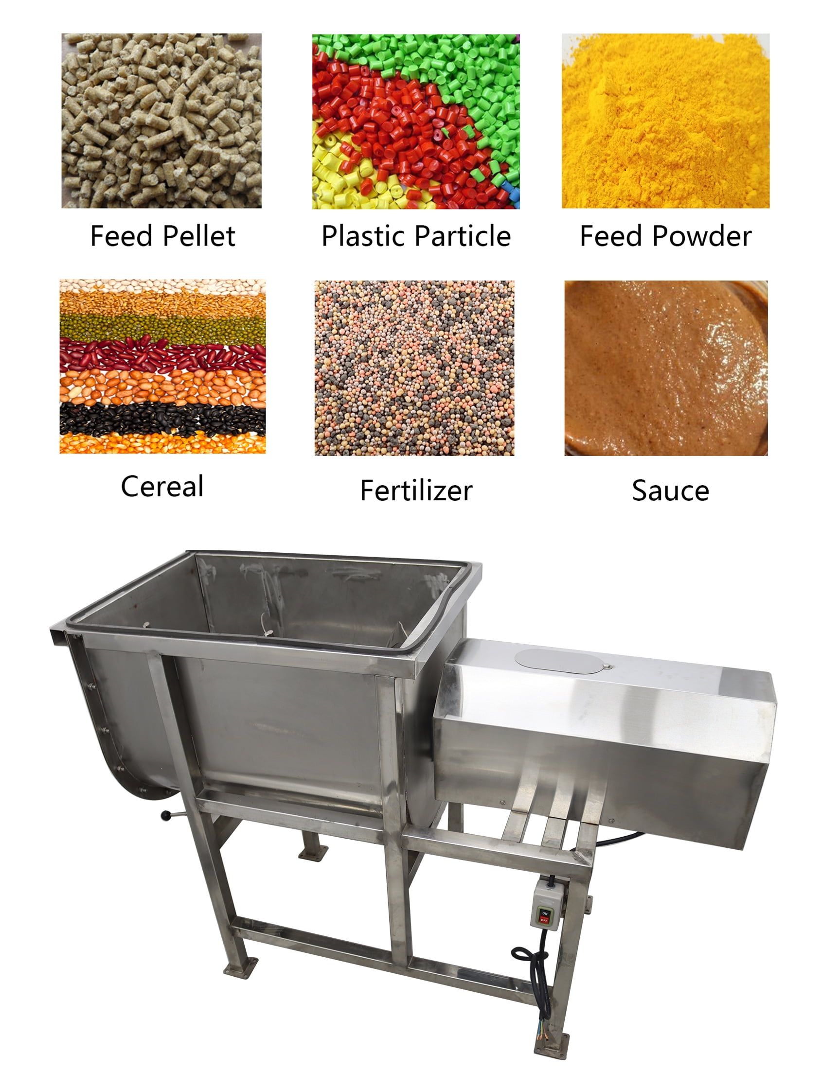 Dry and Wet Horizontal Mixer Powder Mixer Feed Pellet Mixing Machine ...