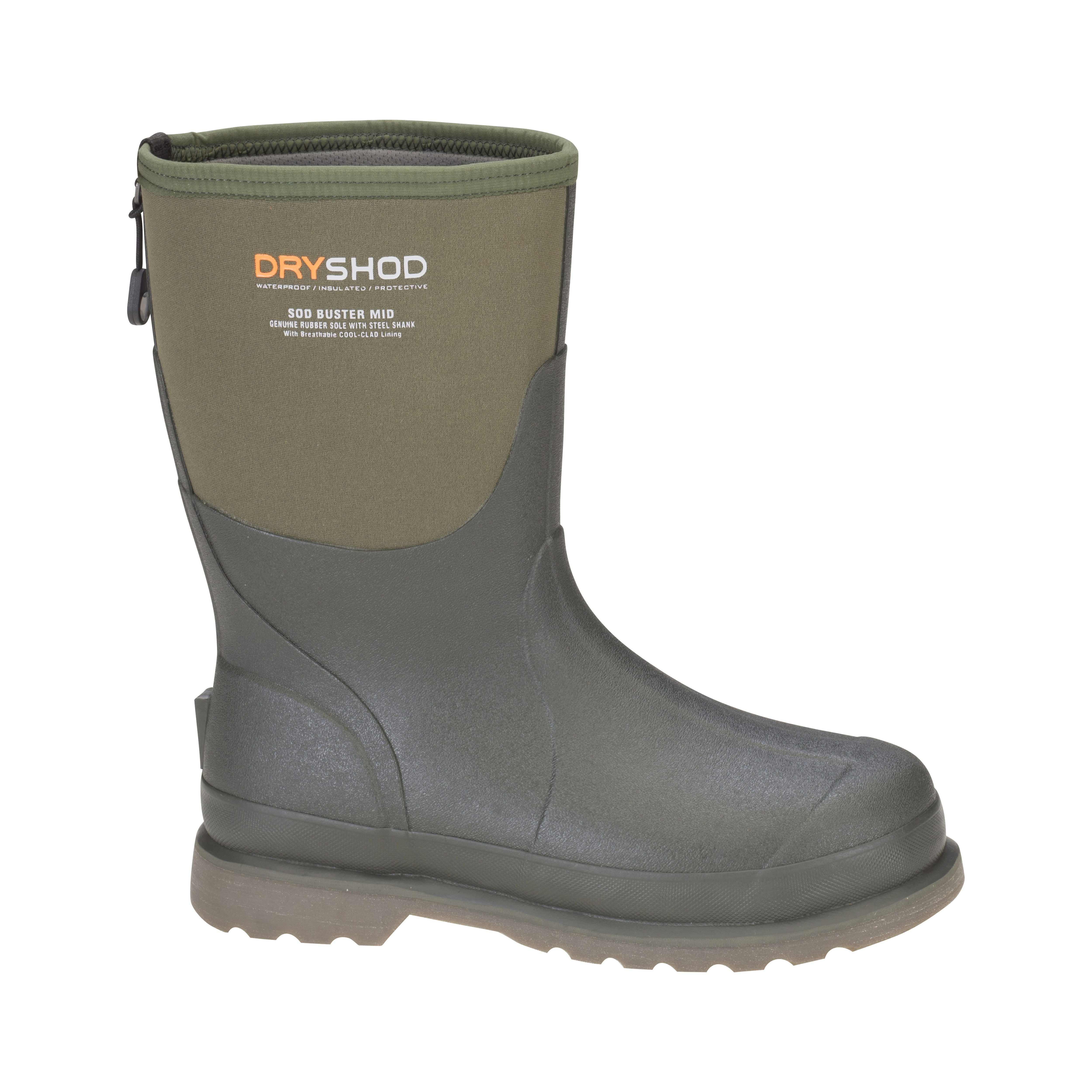 DryShod Outdoor Boots Mens Sod Buster Pull On Round Toe Moss SDB-MM ...