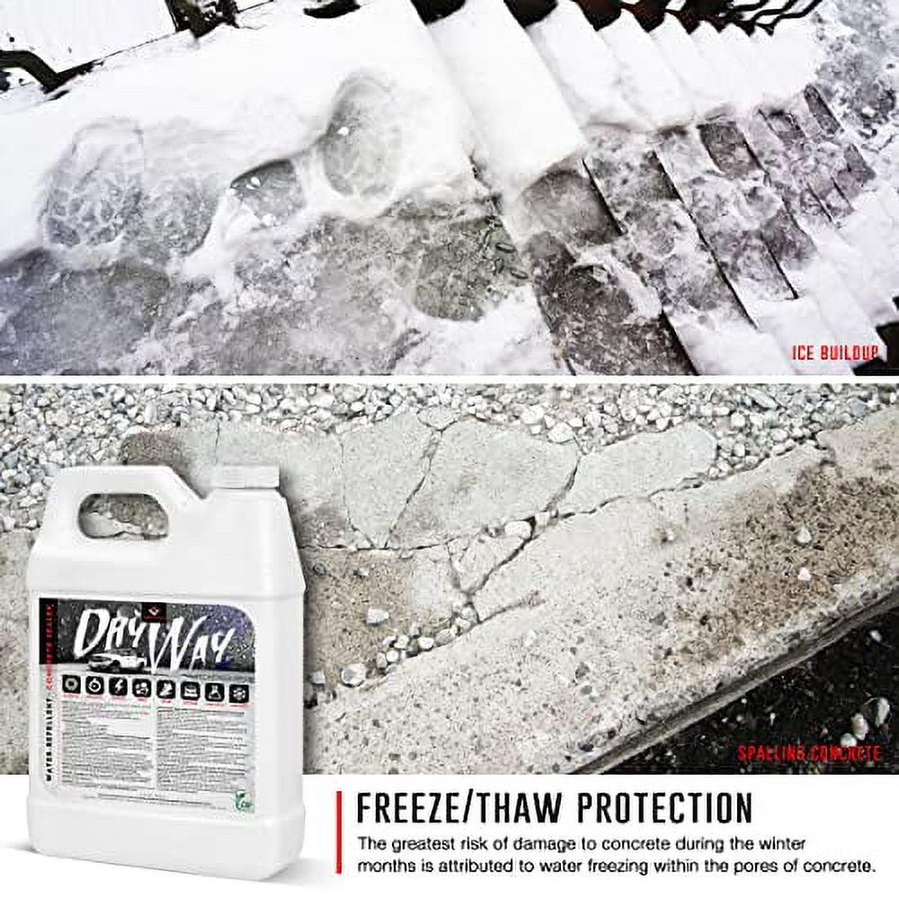 DryWay Water-Repellent Concrete Sealer - Penetrating Silane & Siloxane ...