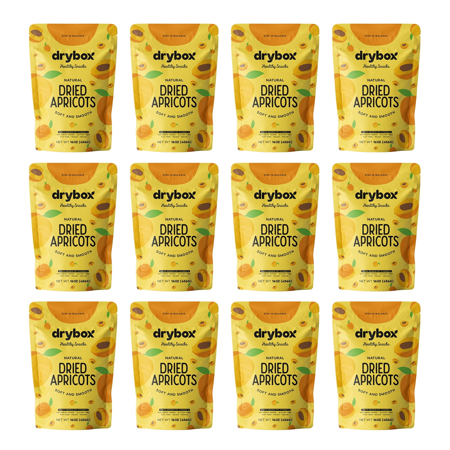 Drybox Dried Turkish Apricots No Sugar Added, Unsweetened Non-GMO | Dry ...