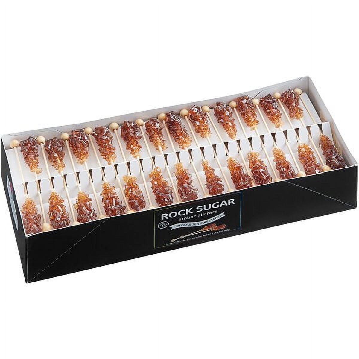 Dryden and Palmer Amber Unwrapped Rock Candy Stirrer (Pack of 100 ...