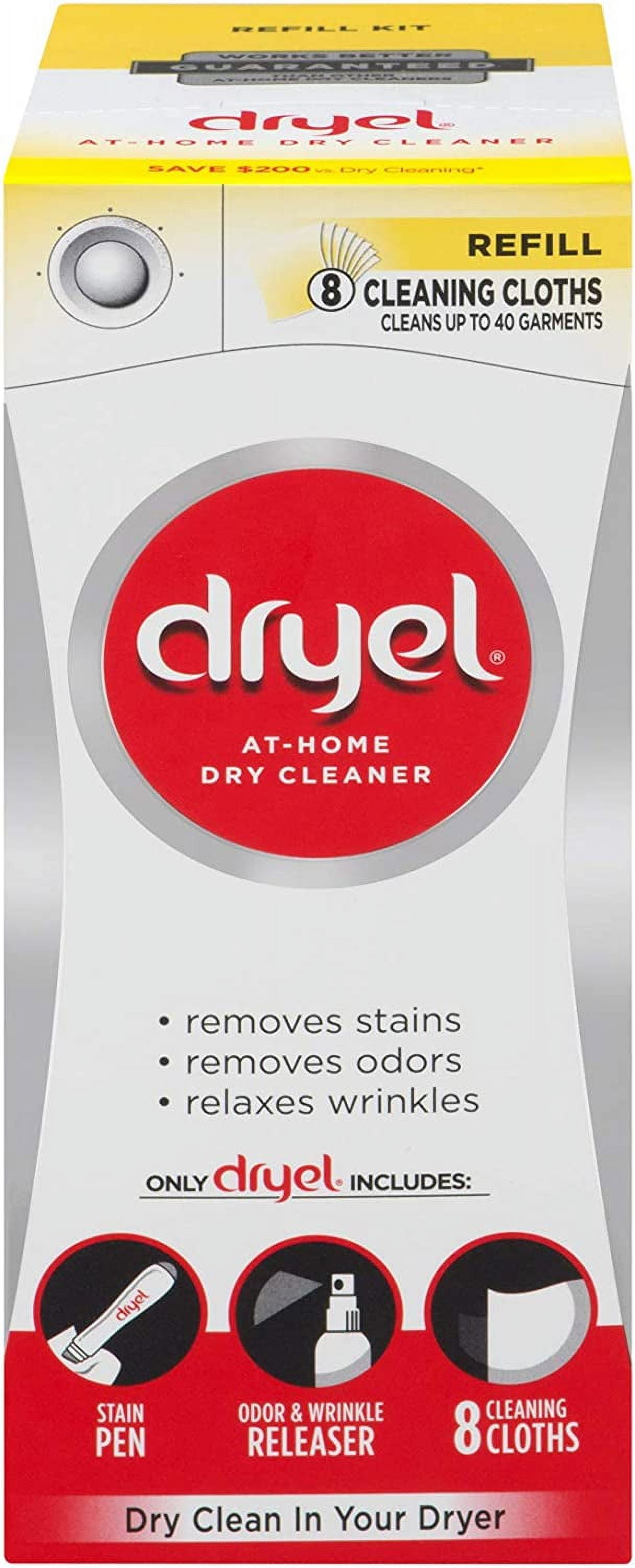 Dryel At-Home Dry Cleaner Refill Kit, 8 Cloths - Walmart.com