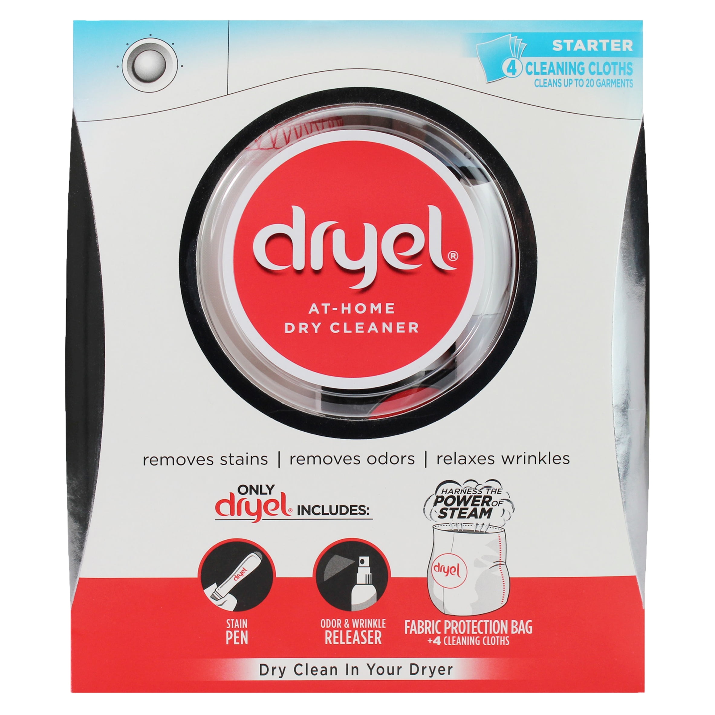 Dryel At Home Dry Cleaner Starter Kit, 4 Loads - Walmart.com