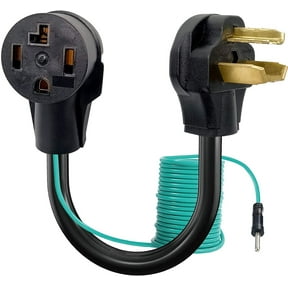 Female Plug End Grounded Plug Replacement, 15 Amp 120v-125 Volt, NEMA 5 ...