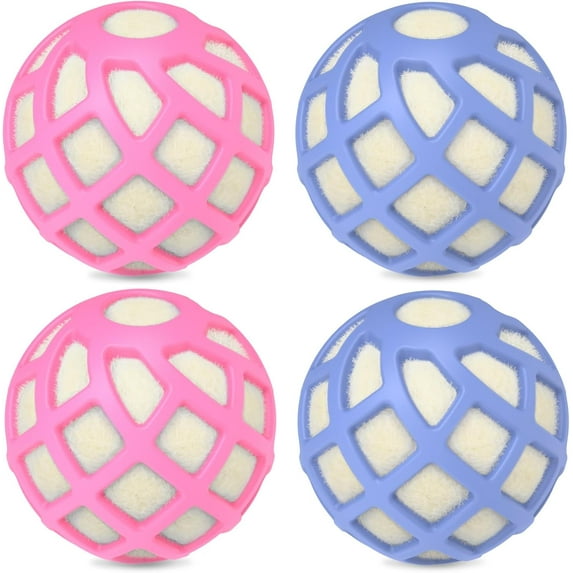 Dryer Balls – Patented Silicone Guard, Natural Wool Core, Super Anti ...