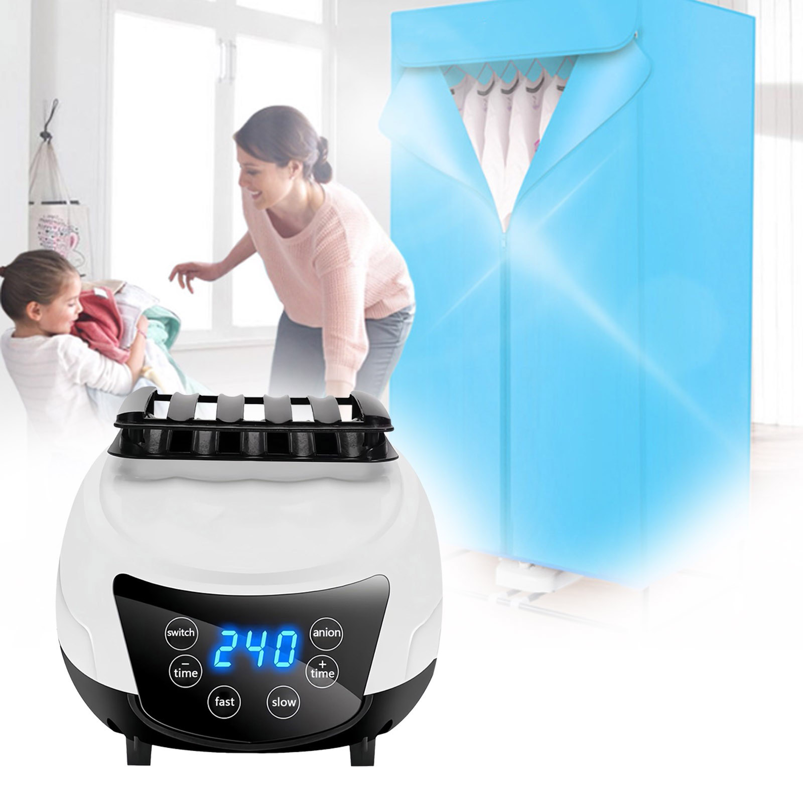 Dryer Electric Clothes Dryer,Indoor 2300W Portable Heated Clothes ...