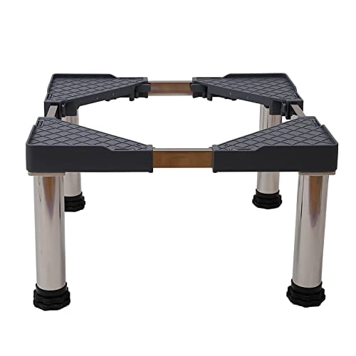Dryer Pedestal-Adjustable Fridge Stand with 4 Heavy Duty Feet Increase ...