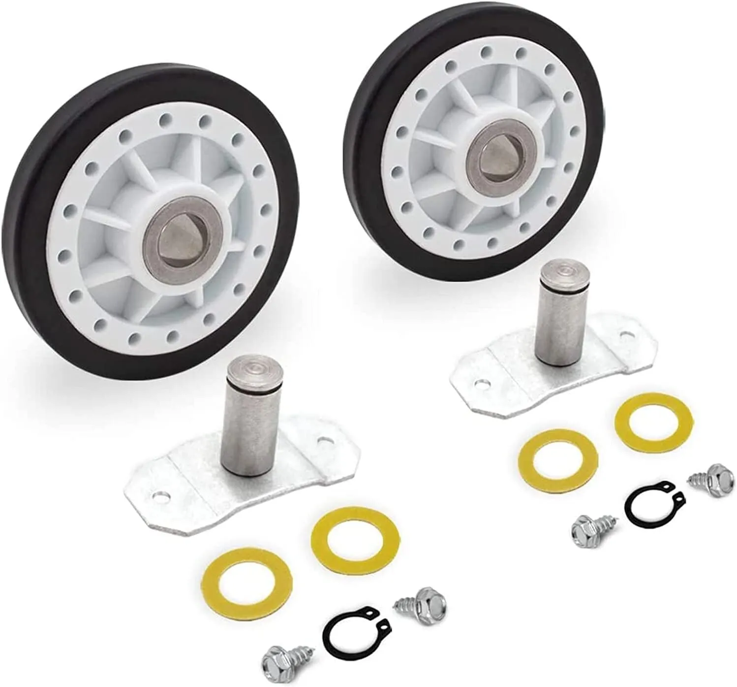Dryer Rear Drum Roller Kit Replaces With AP4242491 1-PACK - Walmart.com
