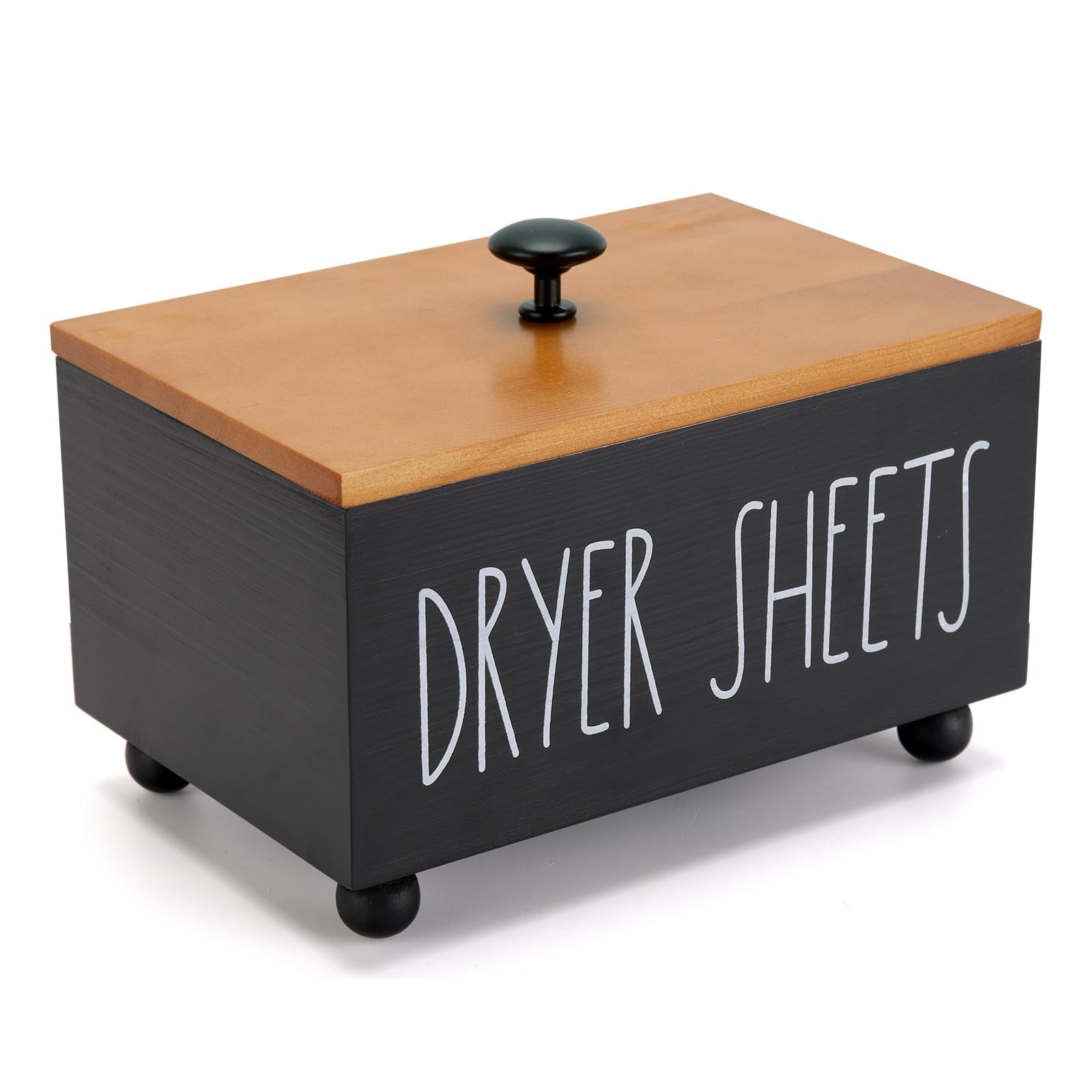 Dryer Sheet Box with Lid, Dryer Sheet Holder Dispenser Container ...
