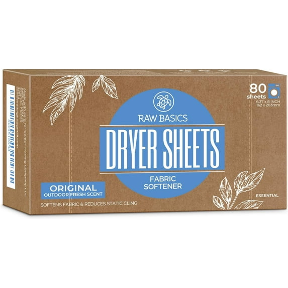 Dryer Sheets, 80 Bulk Loads - Laundry Fabric Softener Strips to Guard ...