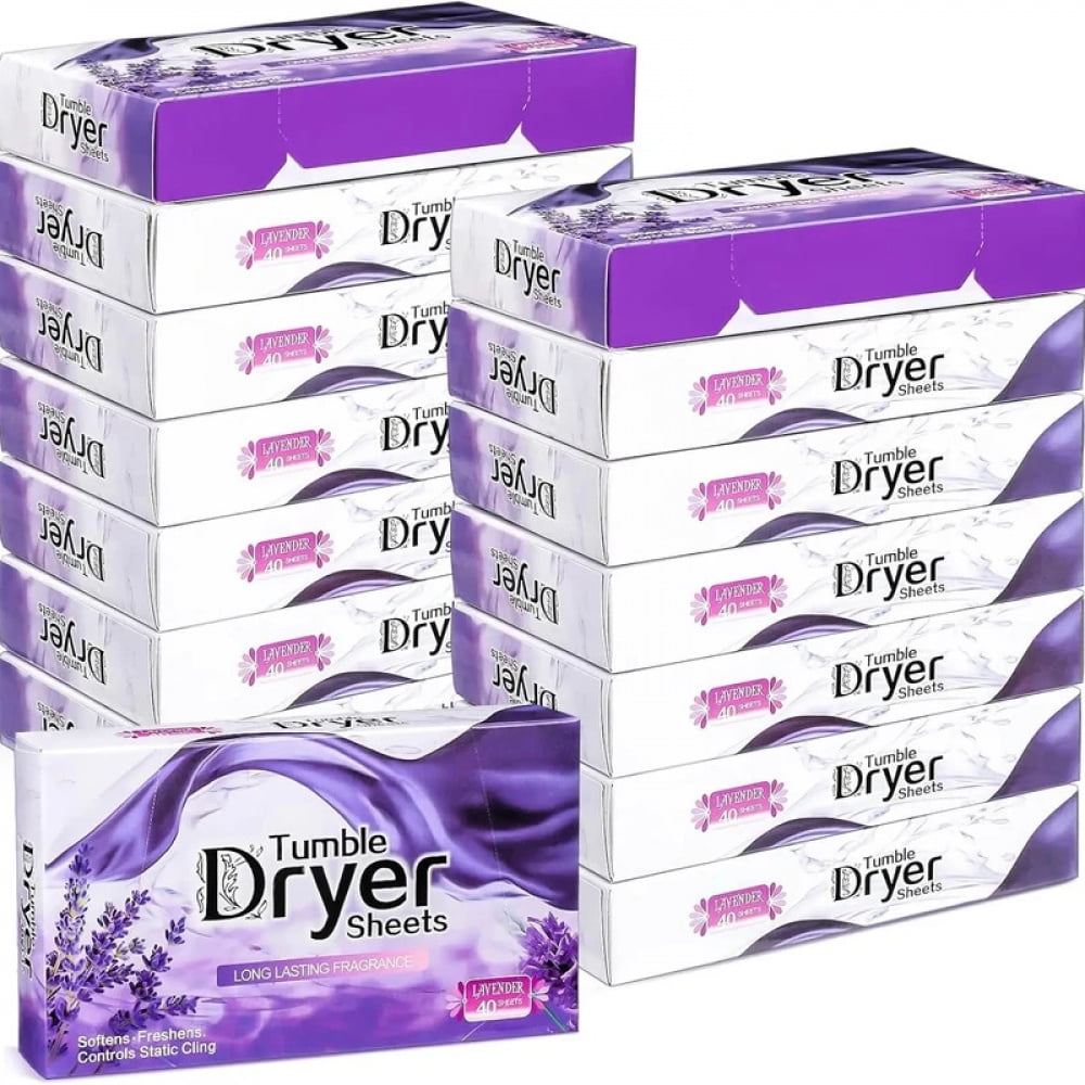 Dryer Sheets Bulk Natural Fabric Softener Sheets Plant Lavender Laundry ...