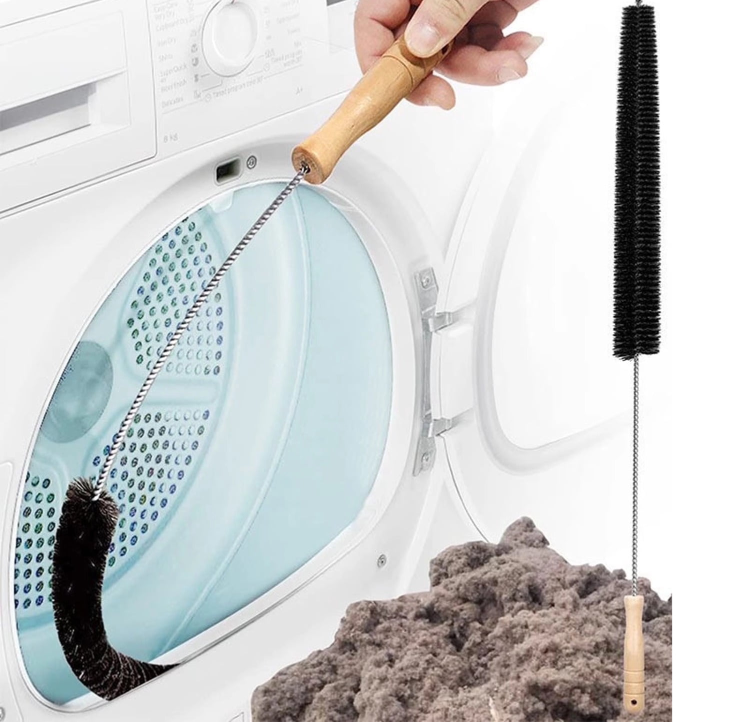 Dryer Vent Cleaner Kit Clothes Dryer Lint Brush Vent Trap Cleaner Home ...