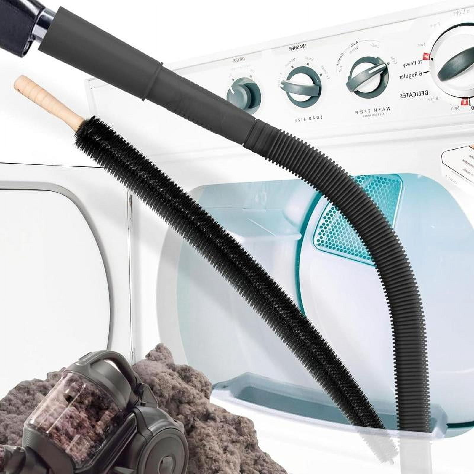 Dryer Vent Cleaner Kit Vacuum Hose Attachment Compatible with All ...