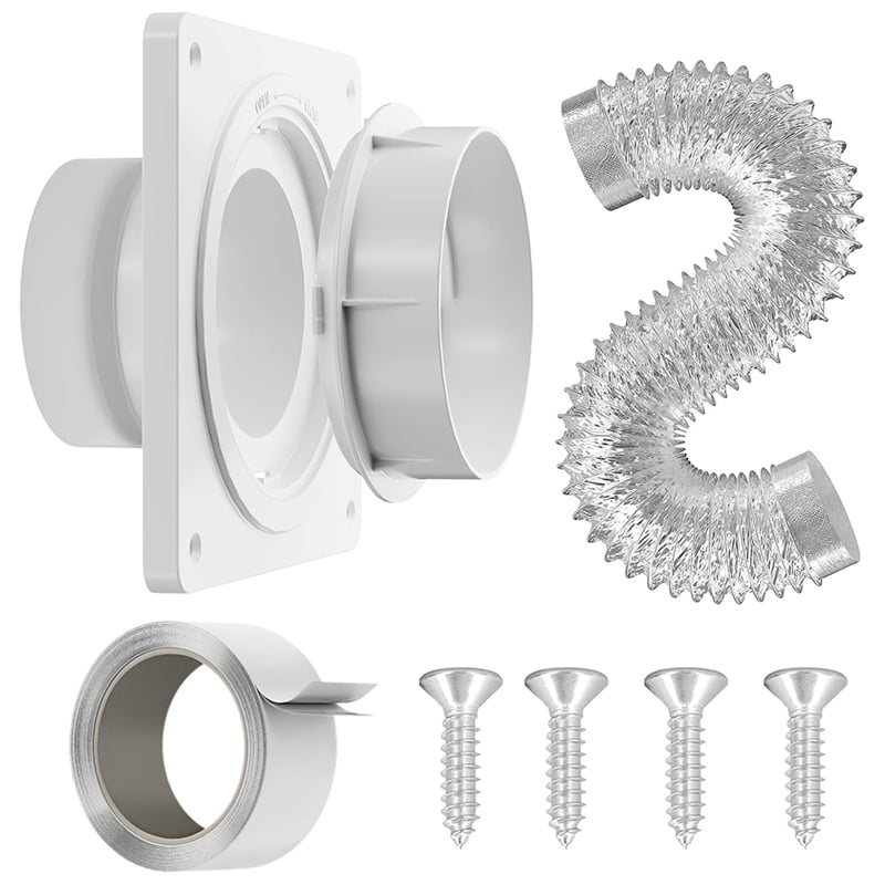Dryer Vent Connector, Twist Lock Dryer Hose Vent Kit with Quick Connect ...