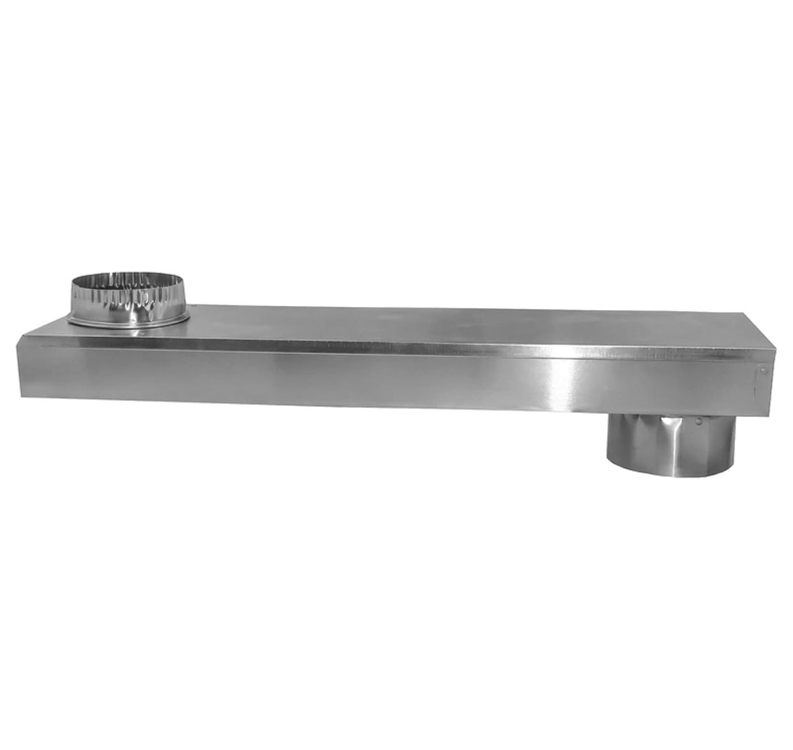 Dryer Vent Duct 0-18" Aluminum Adjustable Periscope Vent Hood - Heavy ...