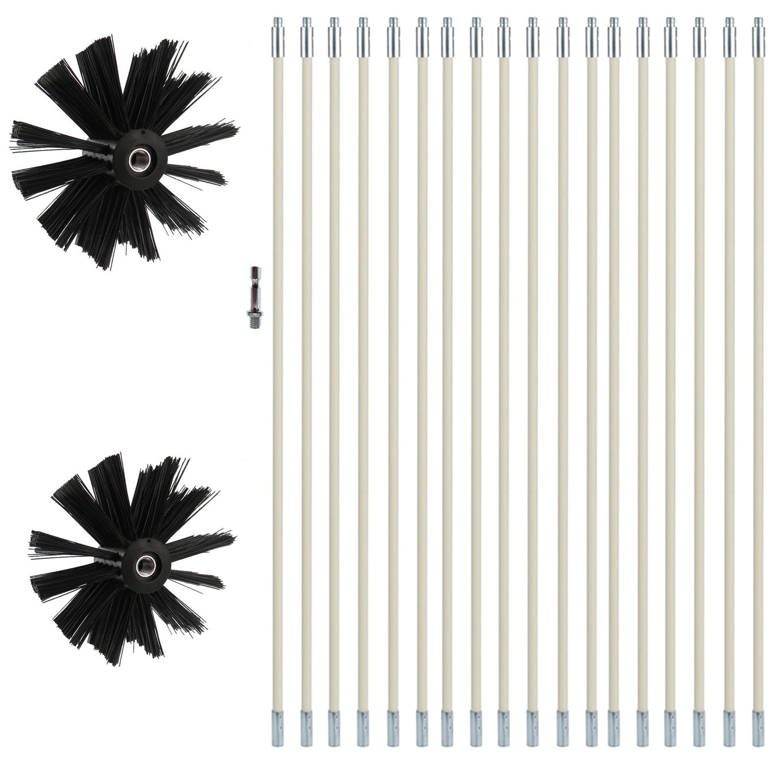 Dryer Vent Duct Cleaner Kit - Dryer Vent Cleaning Brush, Chimney Tube ...