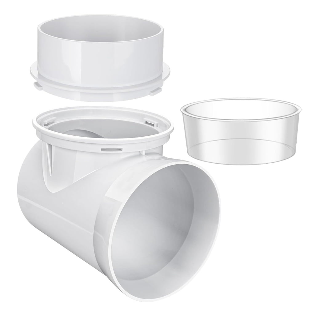 Dryer Vent Duct Connector Straight Ventilation Pipe Plastic Ducting ...