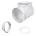 Dryer Vent Duct Connector Straight Ventilation Pipe Plastic Ducting ...