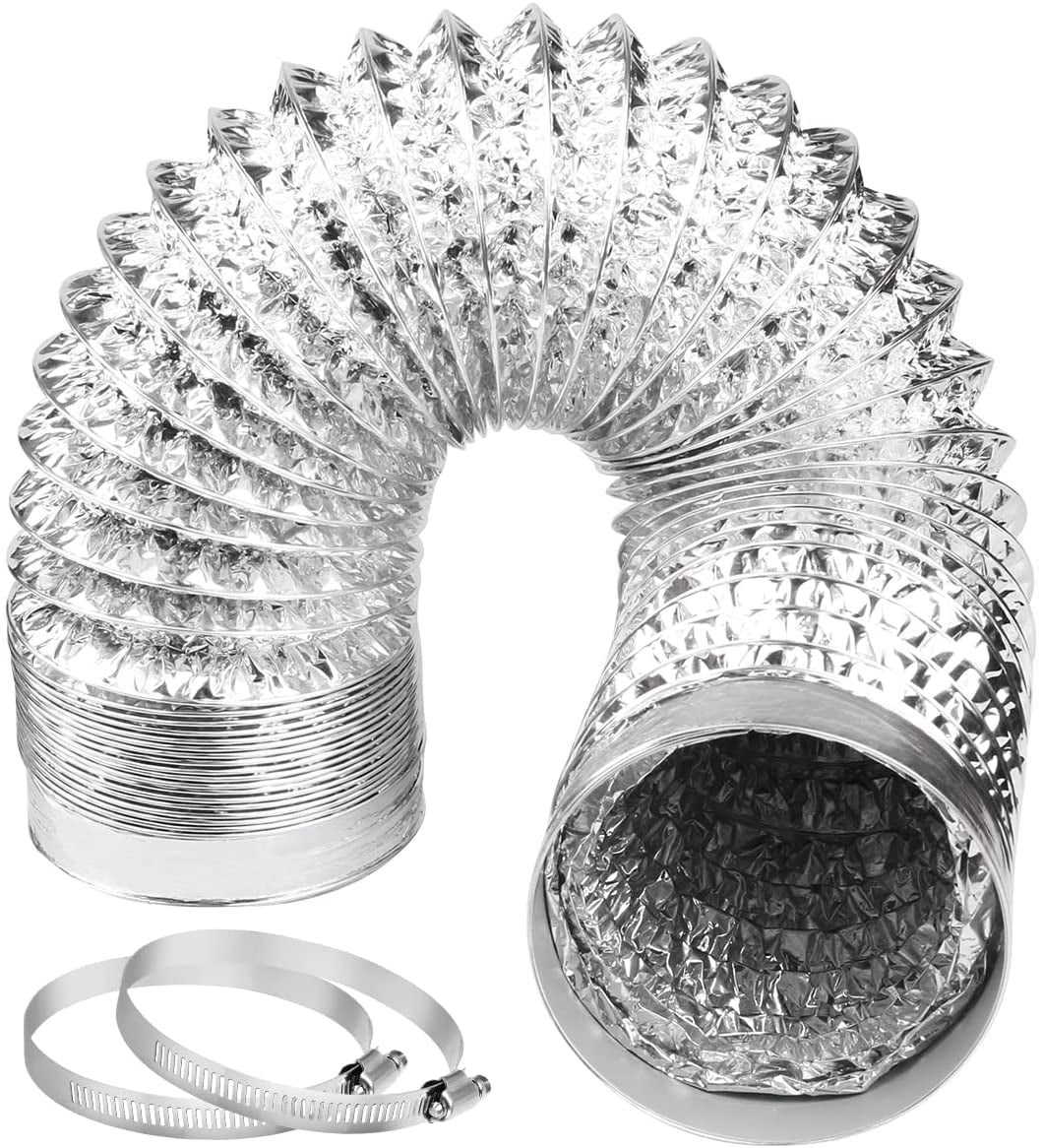 Dryer Vent Hose 4 Inch 5FT Flexible Dryer Ducting Tube Air Duct ...