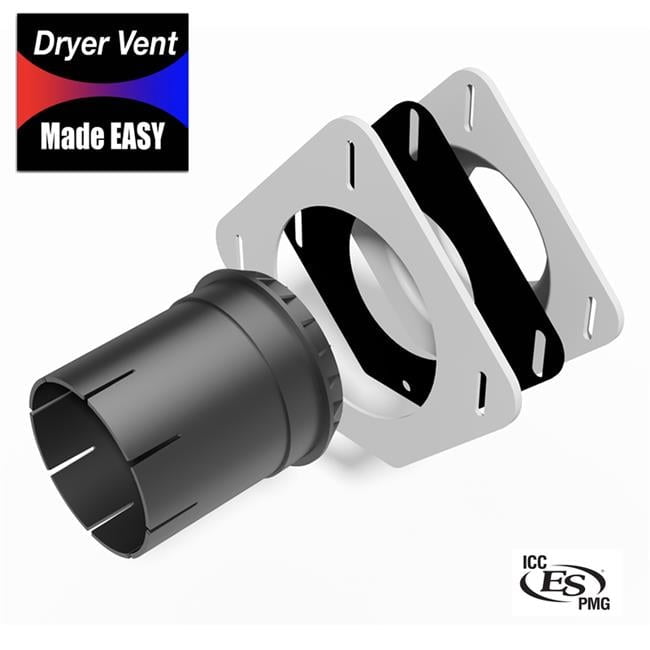 Dryer Vent Made Easy 8.25 in. x 30 in. Dia. Dryer Vent Kit - Walmart.com
