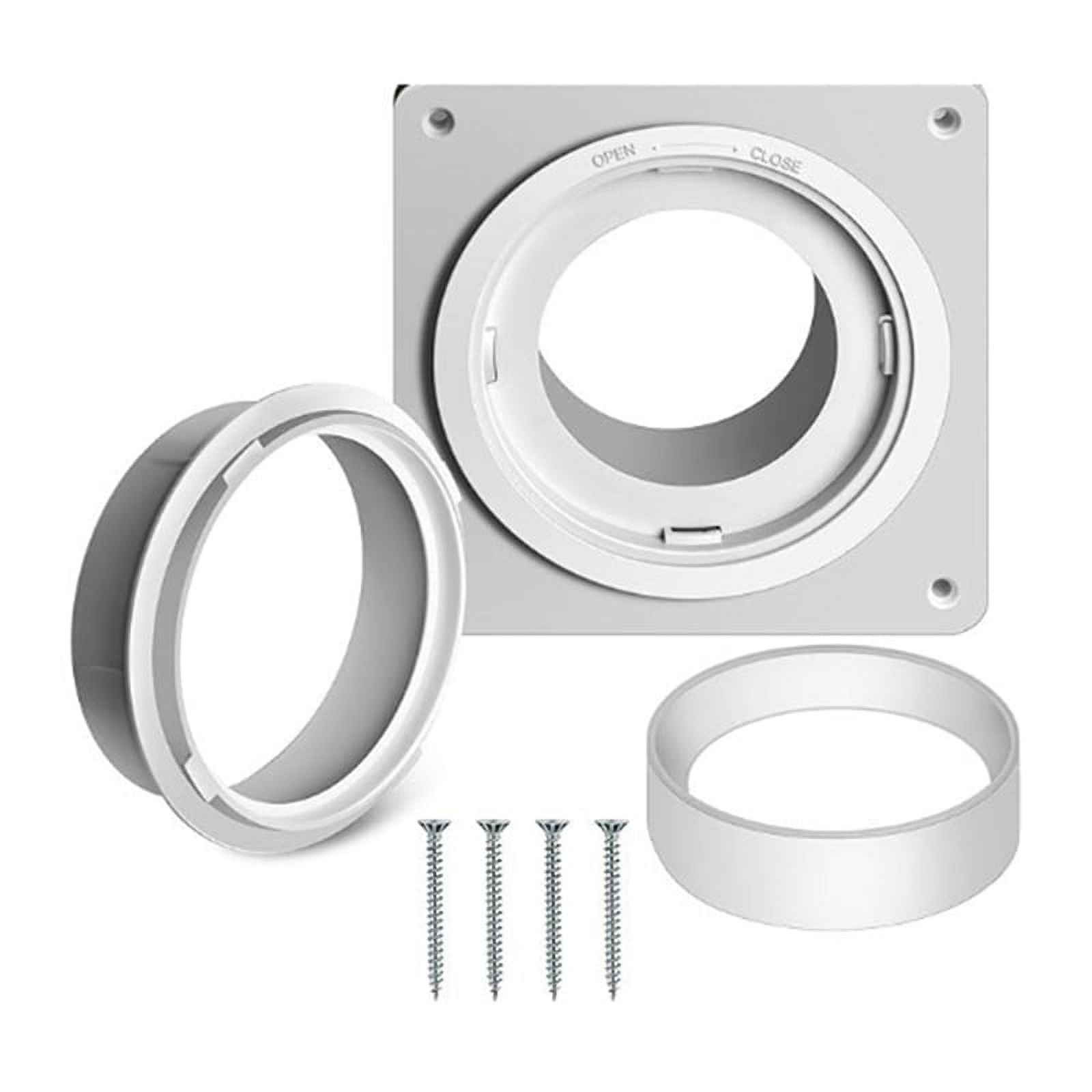 Dryer Vent Wall Plate with Hose(4 Inch 8 Feet),Twist Lock Connector Kit ...