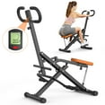 Dryfeedo Squat Machine with Timer, Foldable 2-in-1 Adjustable Squat ...