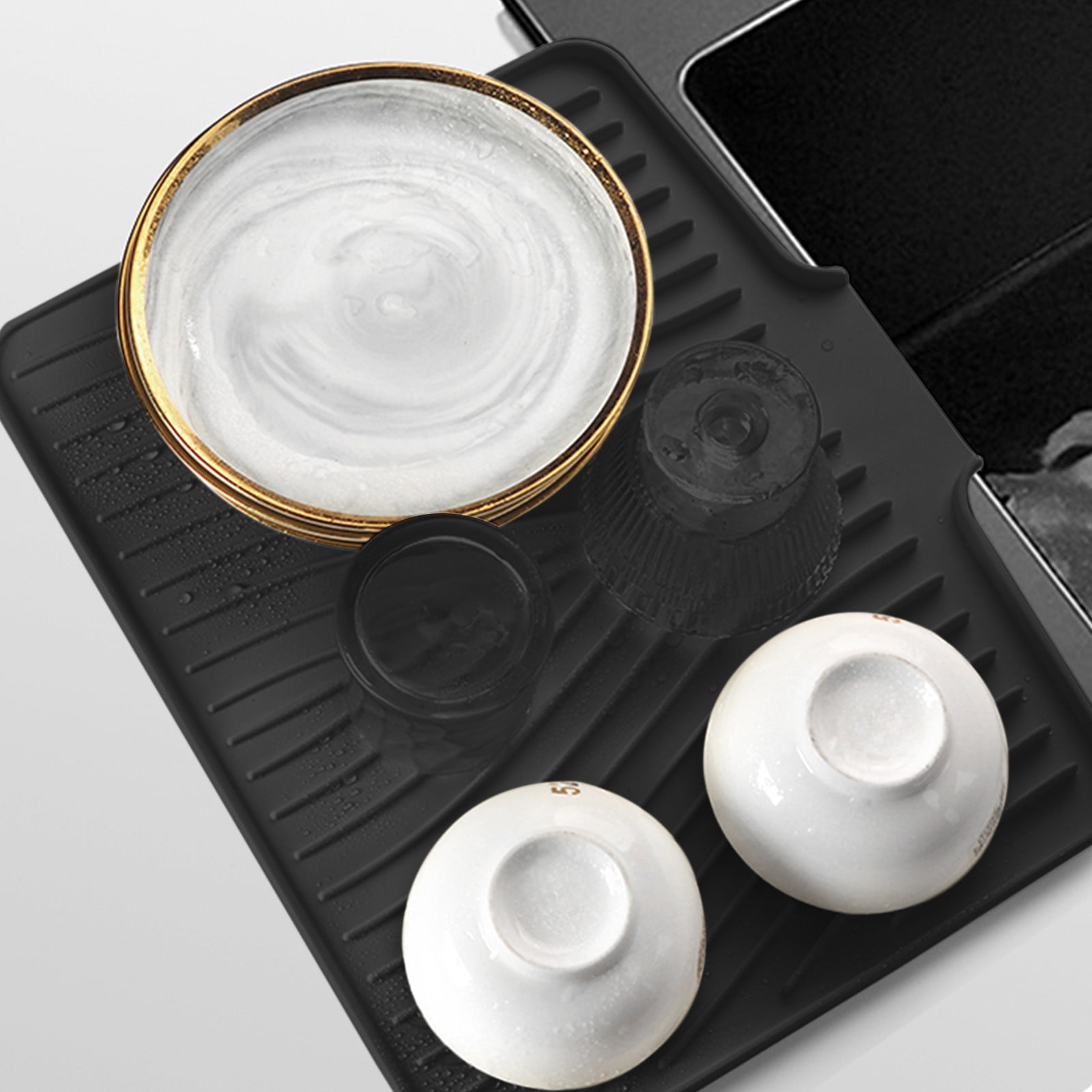 Drying Mat For Kitchen Counter Drying Pad Non Slip Pad With Built In ...