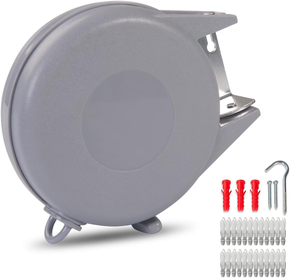 Drying Natural Retractable Clothesline Outdoor Indoor Laundry Line-49 ...