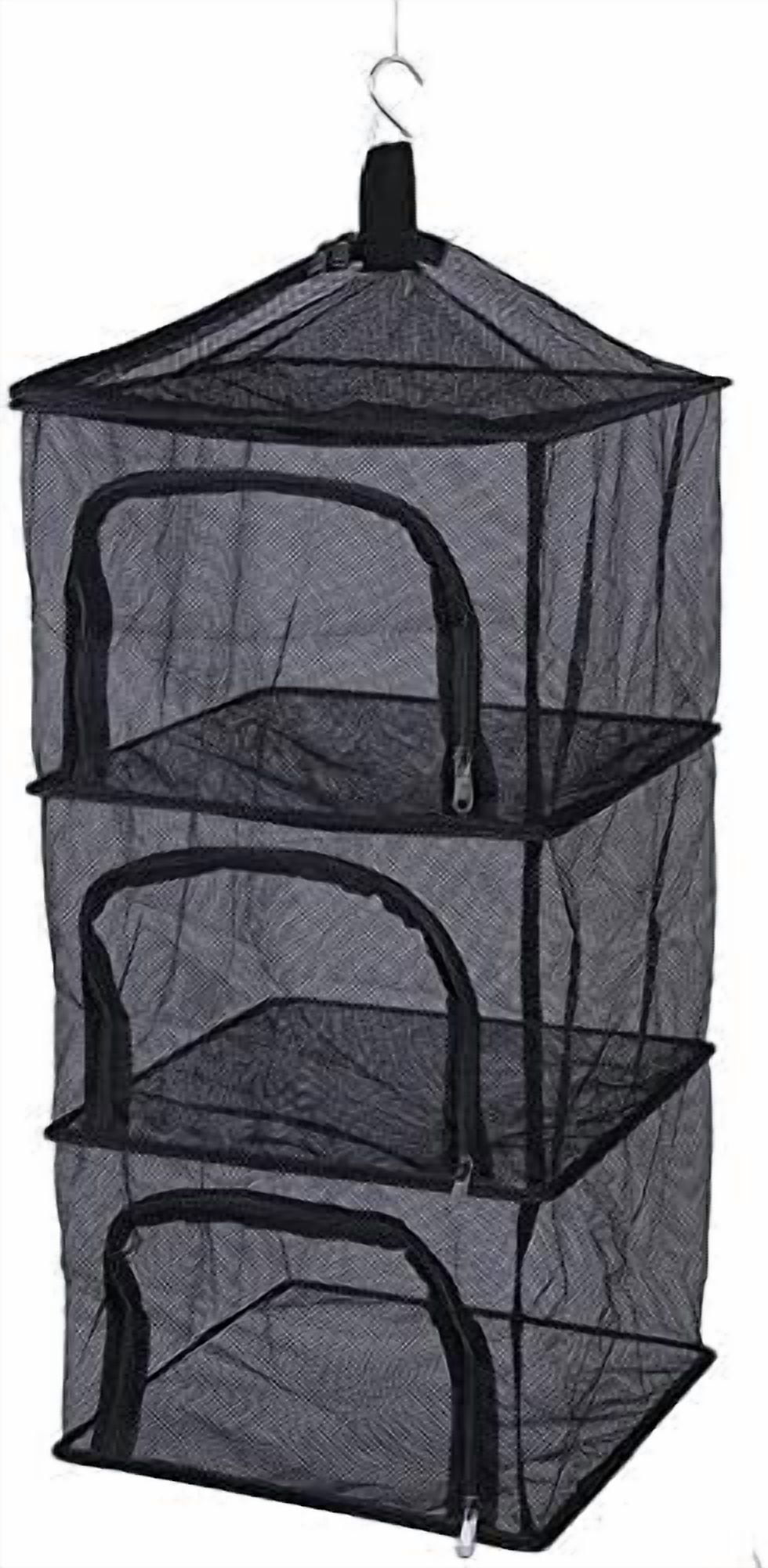 Drying Net Rack, Outdoor Foldable 4 Layers Hanging Shelves Dry Rack Net ...