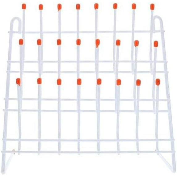 Drying Rack for Lab with 24 Pegs, Steel Wire Draining Holder for ...