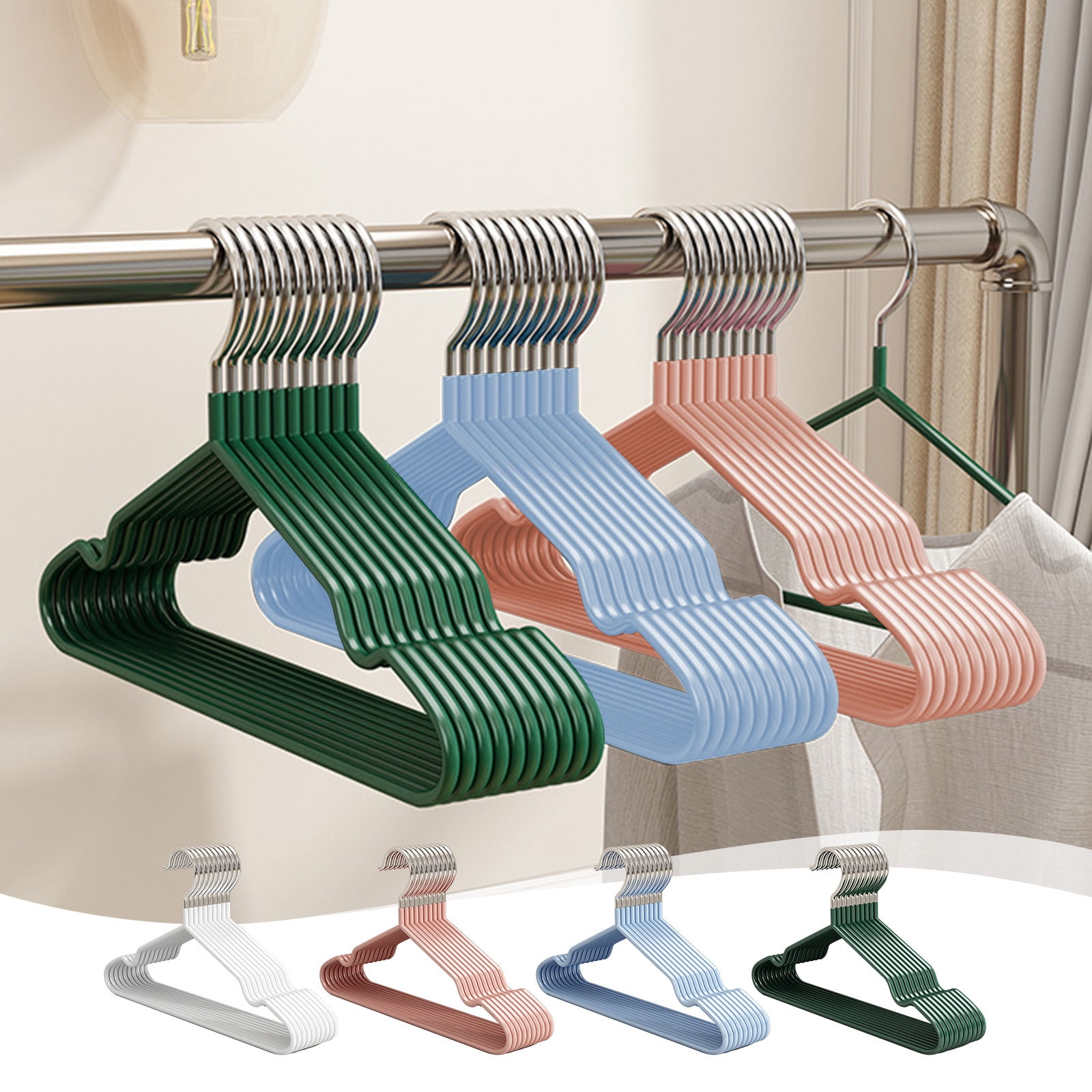 Drying Racks Set of 10, Non-Slip Hanging Racks, Rustproof Steel Frame ...
