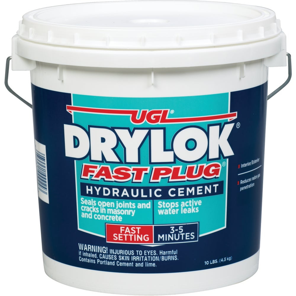 1Pack Drylok Fast Plug 10 Lb. Pail Hydraulic Cement - Walmart.com
