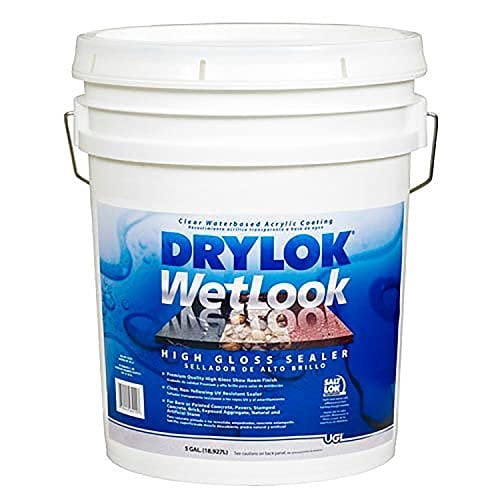 Drylok Wetlook Clear Clear Latex Concrete and Masonry Sealer 5 gal ...