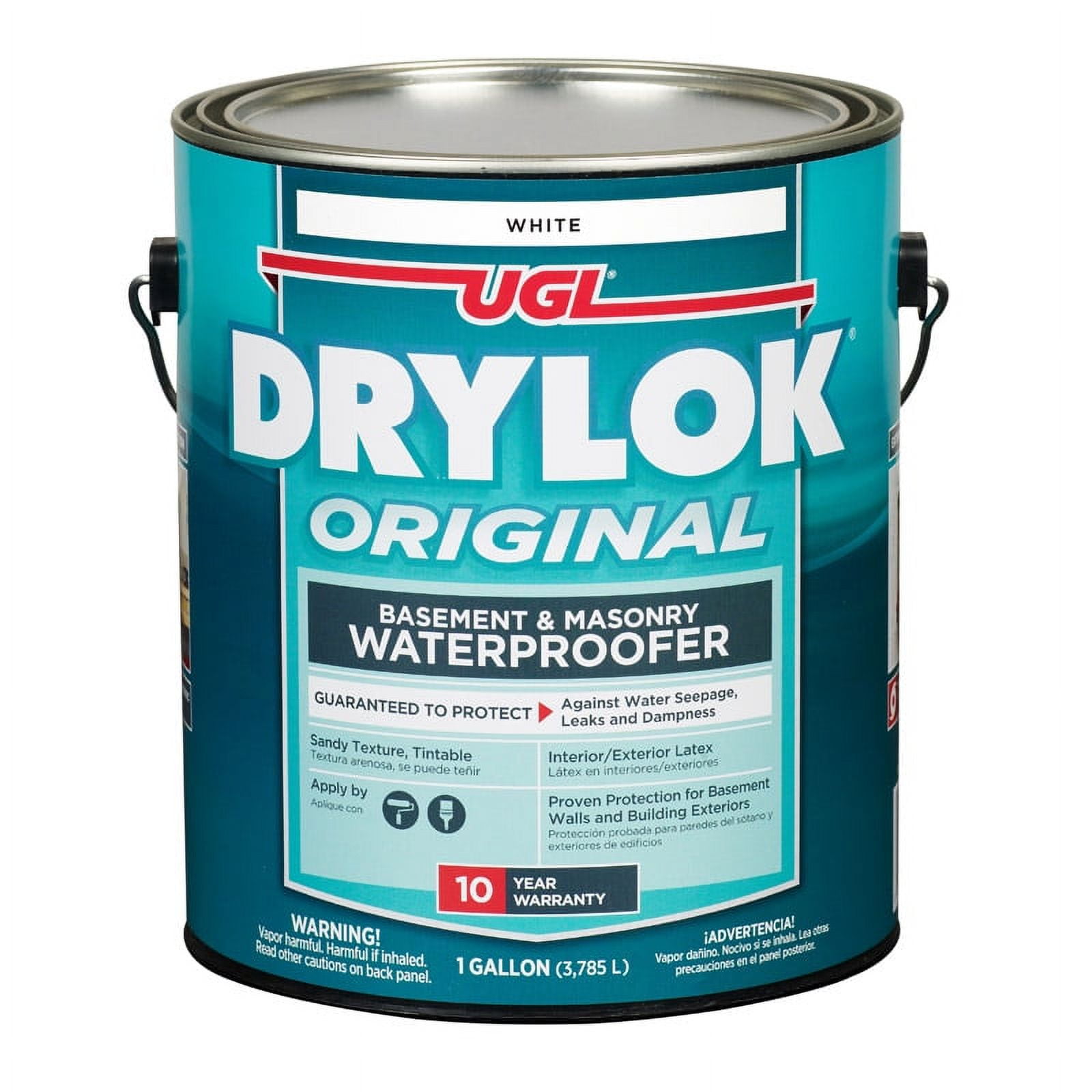 Drylok White Tintable Latex Masonry Waterproof Sealer for Basement and ...