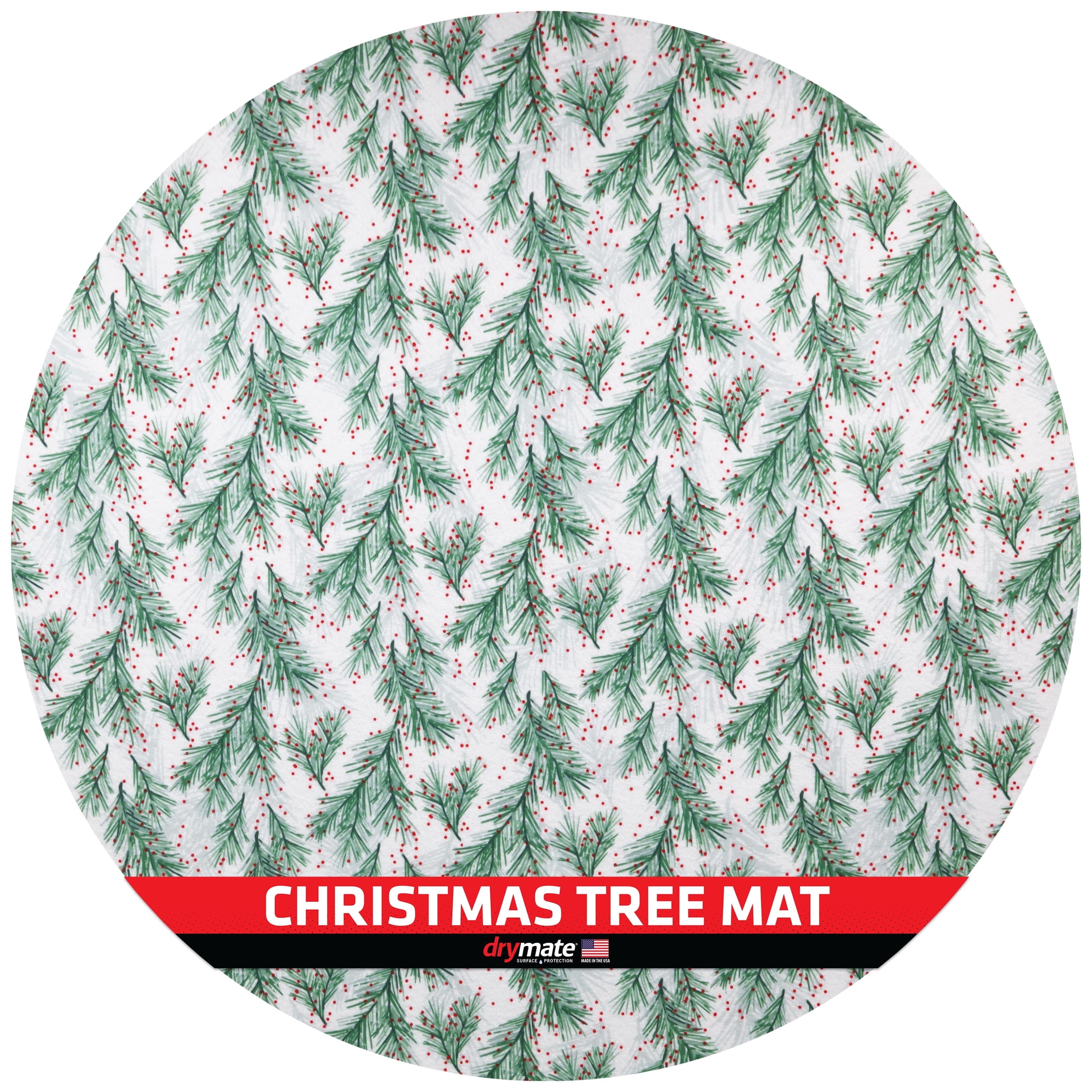 Drymate Christmas Tree Stand Mat (28”), Protects Floors from Spills and ...