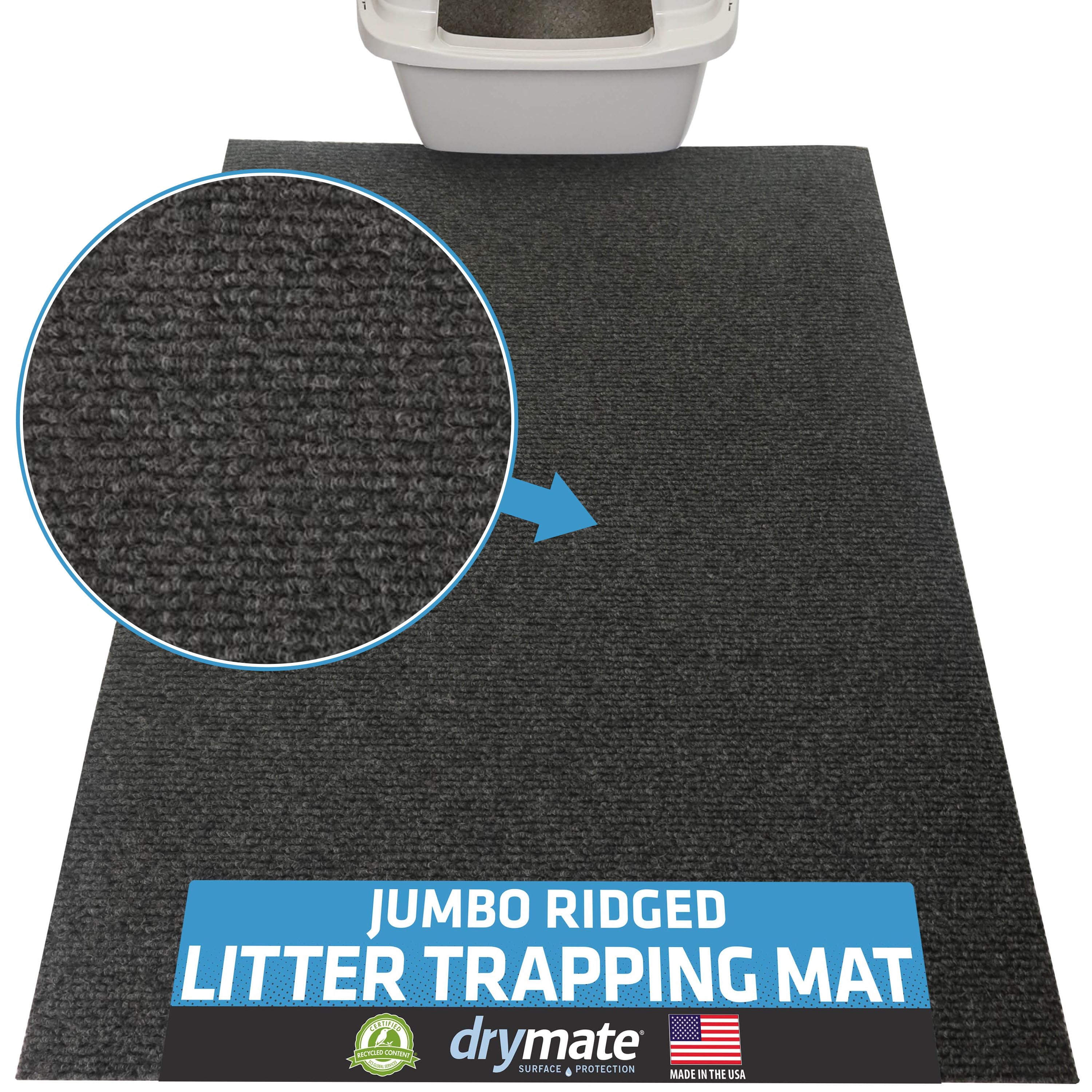 Drymate Jumbo Plush Cat Litter Mat, Waterproof, Absorbent, Durable ...