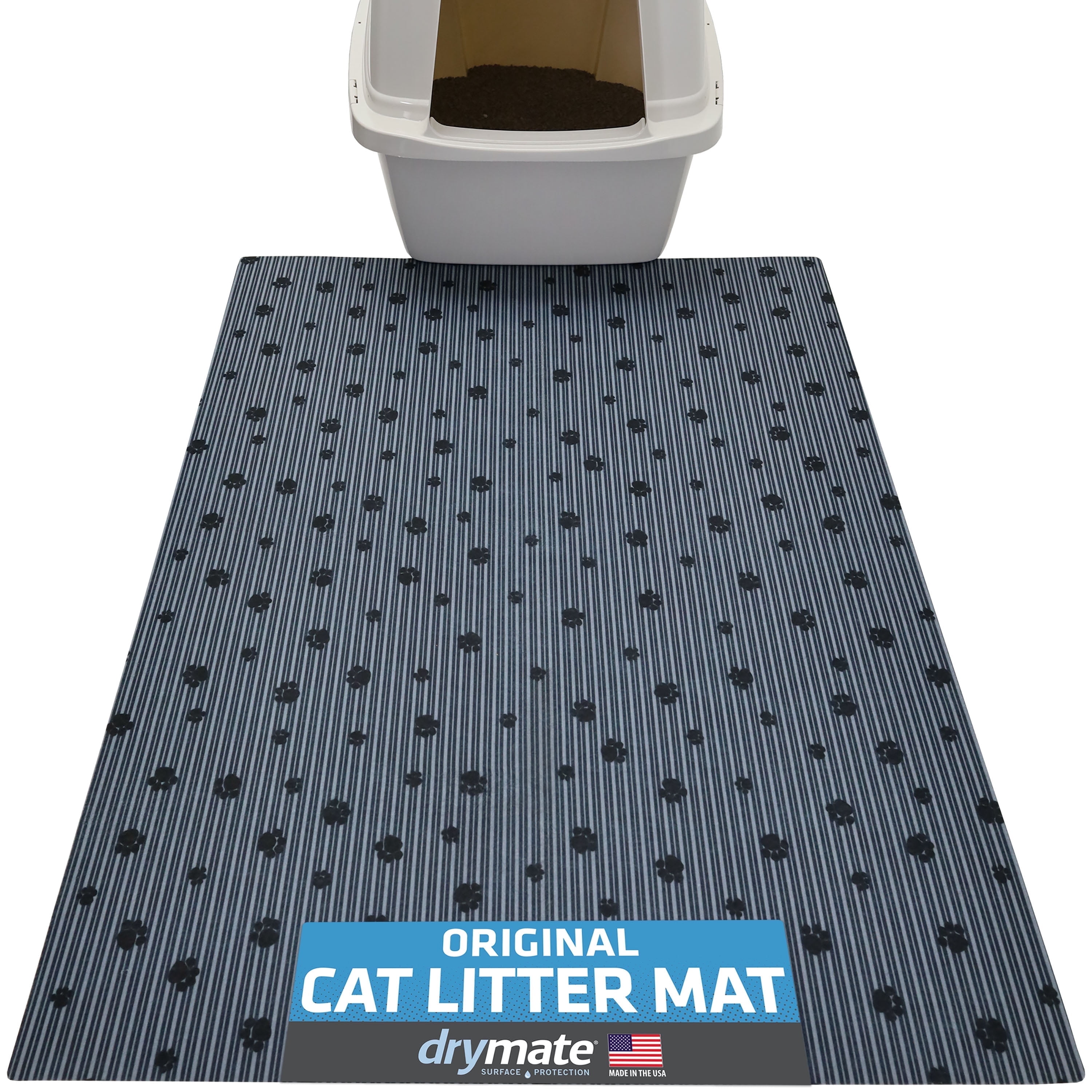 Drymate Original Cat Litter Mat, Contains Mess from Box for Cleaner ...
