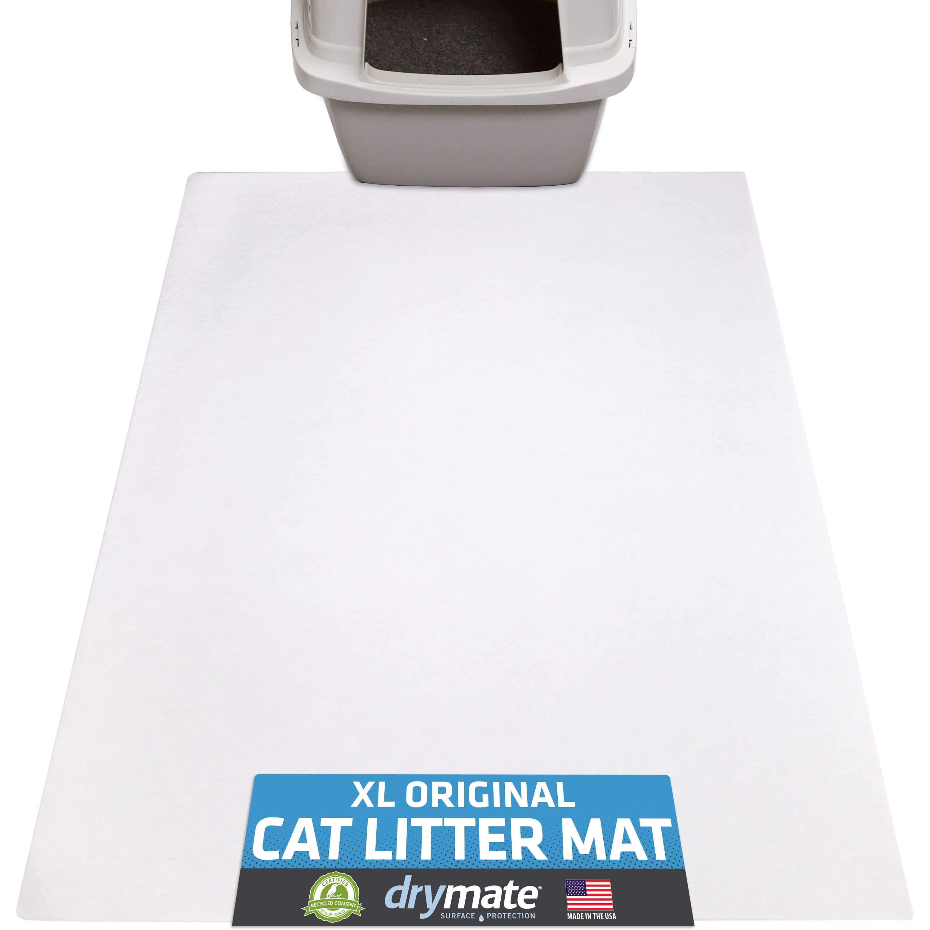 Drymate, Cat Litter Mat, 28x36 inches, Waterproof, Absorbent, Soft on ...
