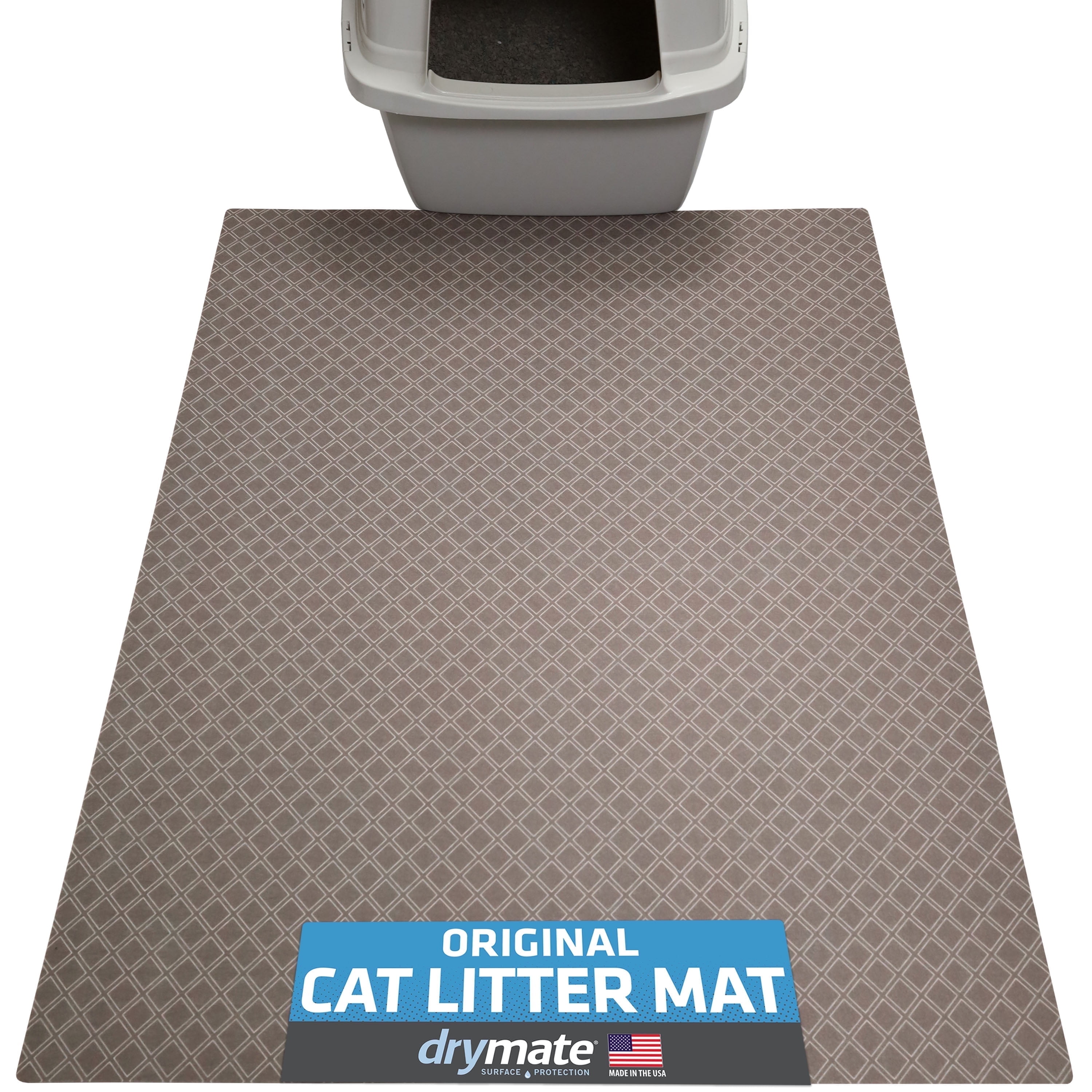Drymate Original Cat Litter Mat, Contains Mess from Box for Cleaner ...